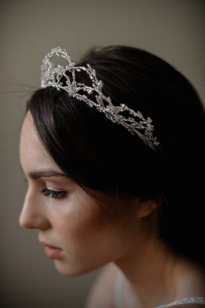 Delicate wedding crowns for the understated bride - TANIA MARAS ...