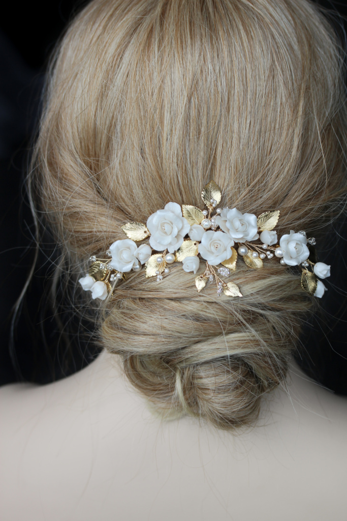Spring-inspired wedding hair pieces for the romantic bride | Tania Maras