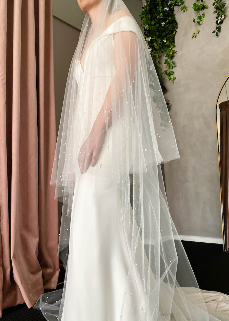 An airy and romantic floral bridal crown for bride Megan - TANIA MARAS ...