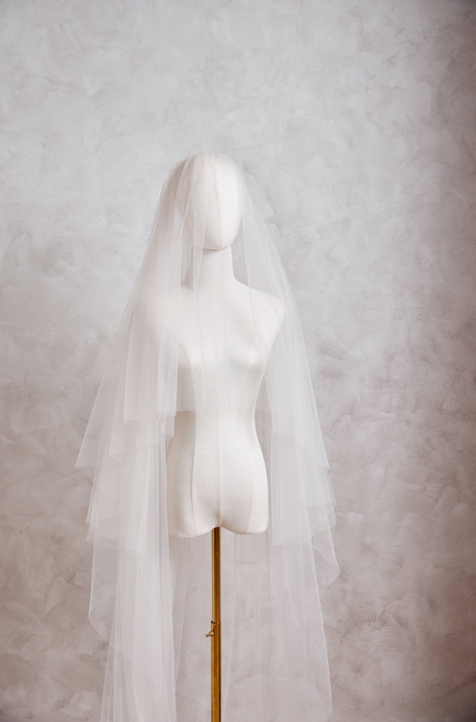 PALOMA | Champagne wedding veil - TANIA MARAS