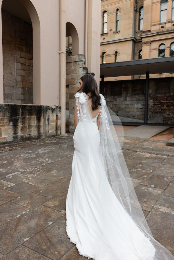 PEONY Floral bridal wings
