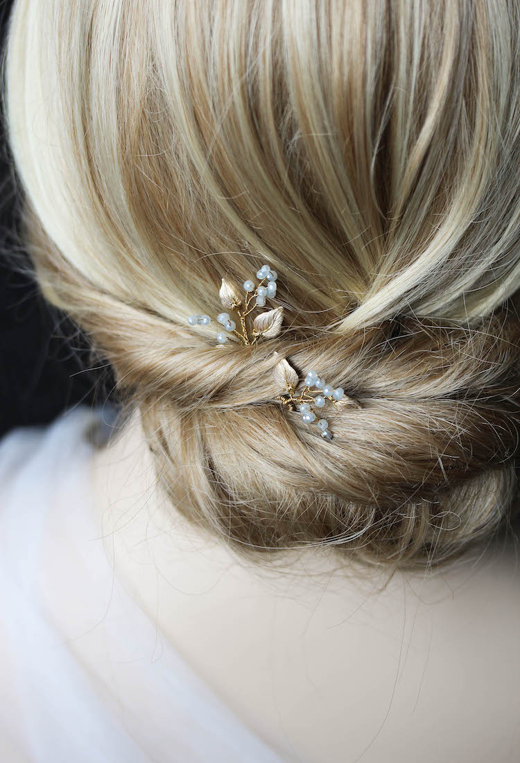 Delicate bridal hair pins for the modern bride | Tania Maras