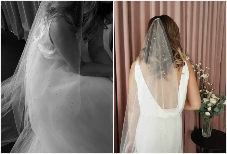 Wedding veils with crystals for the enchanted bride | Tania Maras