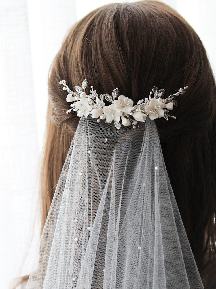 How to layer wedding veils and headpieces | Tania Maras