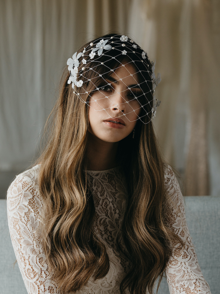 Our tips on how to choose a birdcage veil in 4 steps | Tania Maras