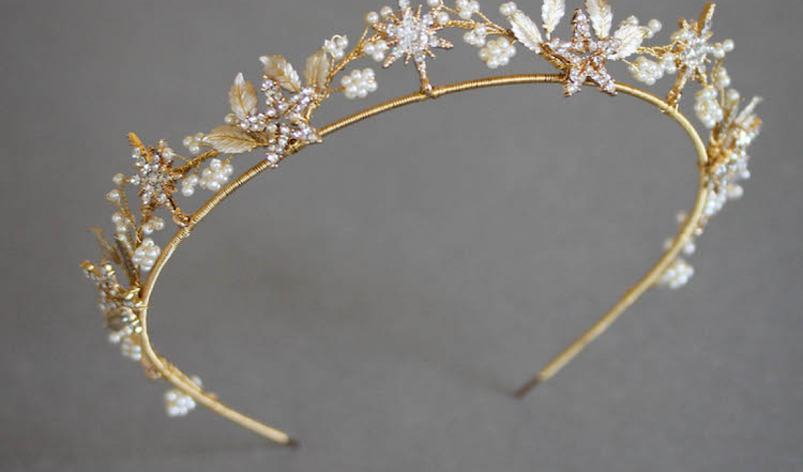 Starry Night | A crystal wedding crown with stars | Tania Maras