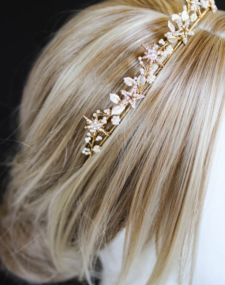 Starry Night | A crystal wedding crown with stars | Tania Maras
