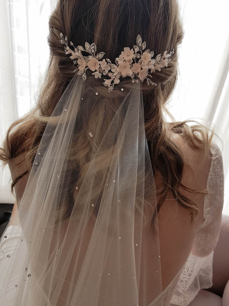 How to layer wedding veils and headpieces | Tania Maras